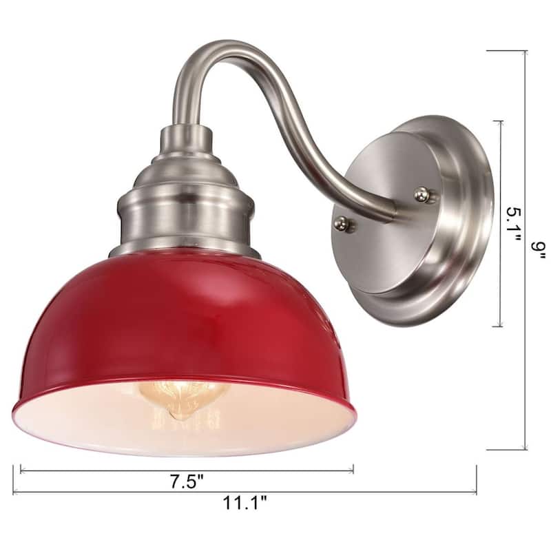 Lummilen 1 Light Farmhouse Dimmable Wall Bath Sconce - On Sale - Bed Bath & Beyond - 36098943